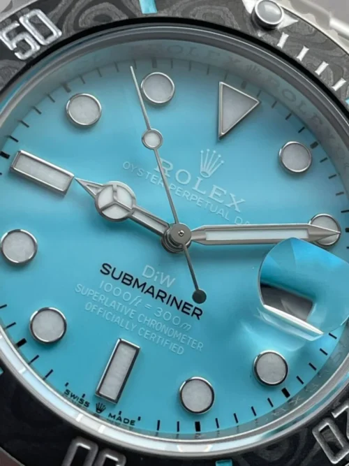 Rolex Submariner Sandblasted DIWF Best Edition Carbon Bezel Tiffany ...