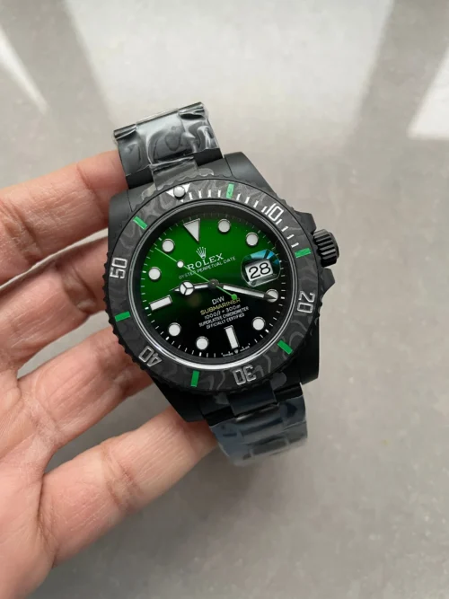 Rolex Submariner DIW “Parakeet” DLC VSF 1:1 Best Edition Black/Green ...