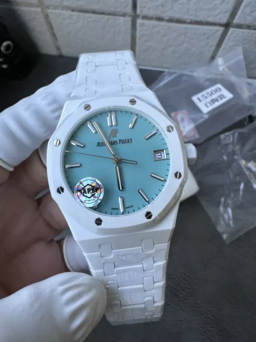 Audemars Piguet Royal Oak 15500 Case Ceramic Dial Tiffany APS Factory ...
