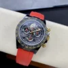 Rolex Daytona By Blaken Imitation Watch Skeleton Dial Rubber Strap Red ...