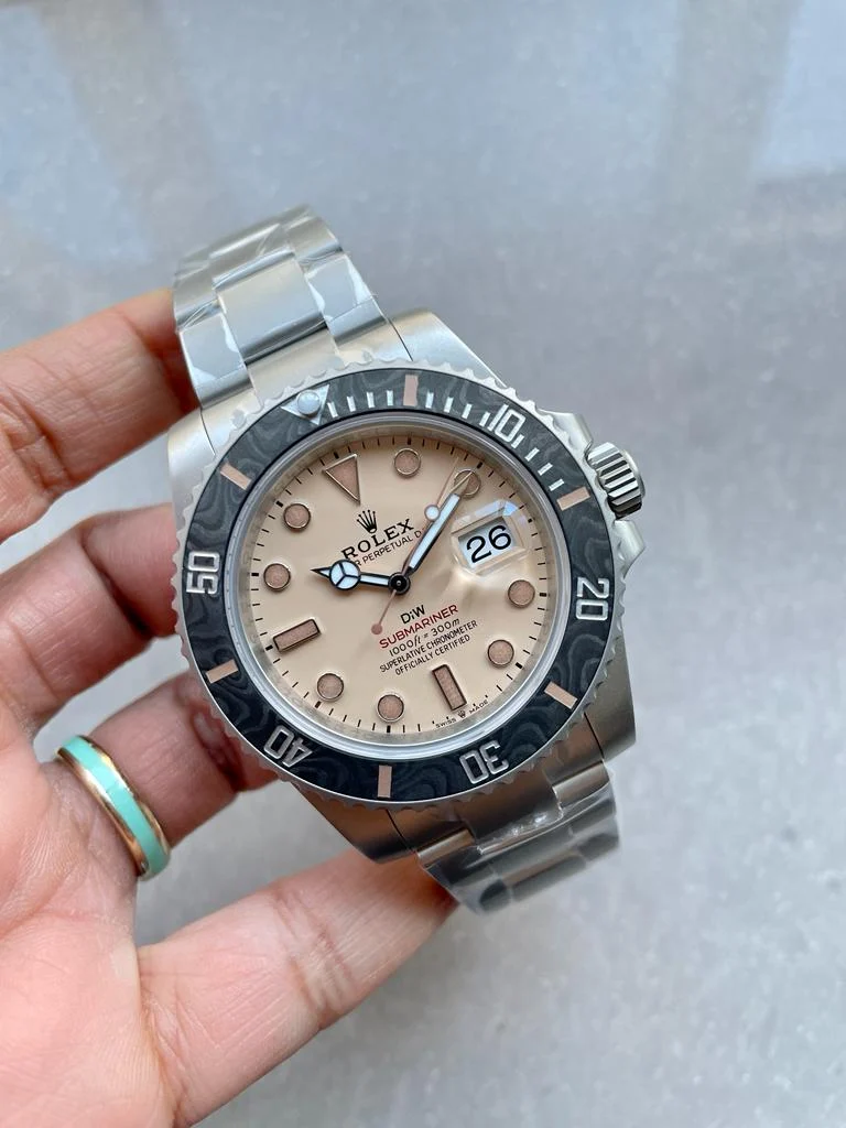 Rolex Submariner DiW “Dune” 904L SS Yellow Dial on SS Bracelet VSF ...