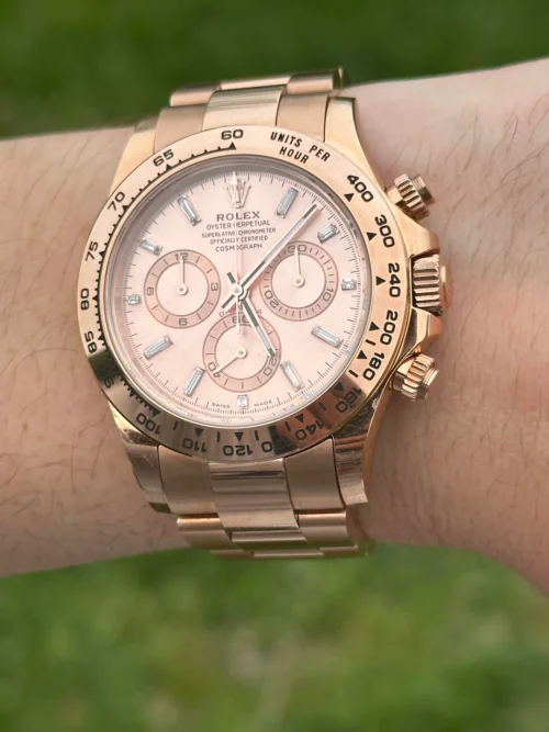 Daytona 116505 904L RG VF 1:1 Best Edition Pink Crystal Dial On 904L RG ...