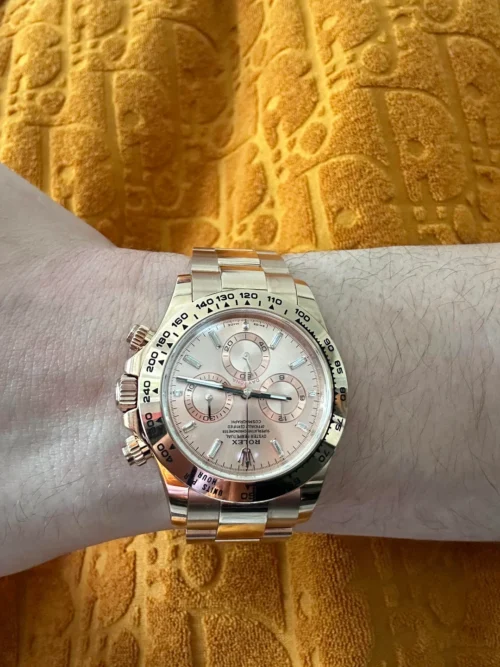 Daytona 116505 904L RG VF 1:1 Best Edition Pink Crystal Dial On 904L RG ...